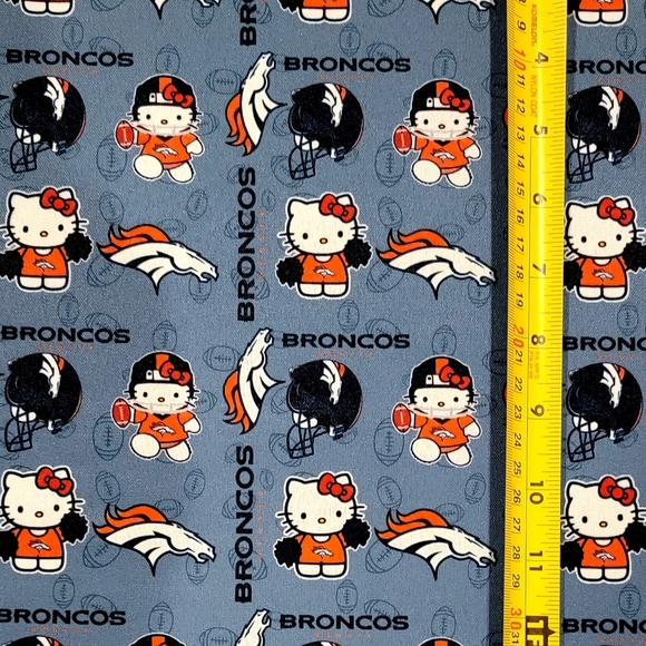 Other | Hello Kitty Denver Bronco Fabric 1 Yard | Poshmark